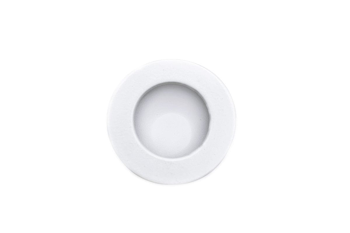 White Round Flush Pull 30mm | Mucheln – Hardwarebox NZ