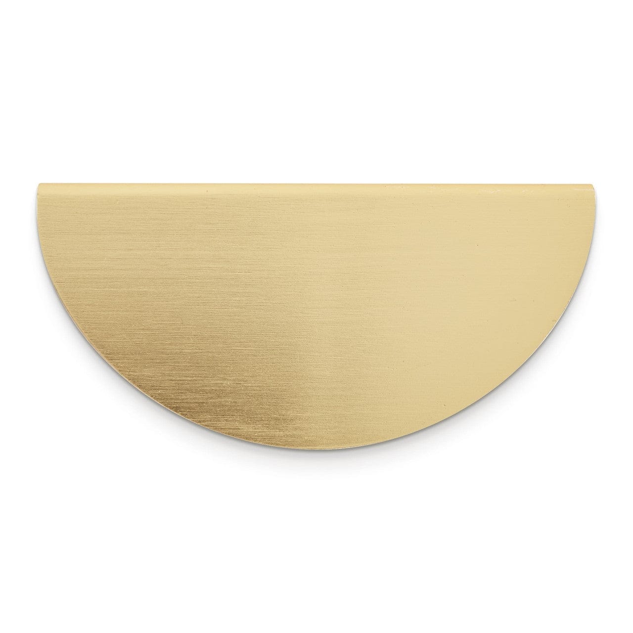 Brushed Brass Half Moon Pull 80mm I Mucheln – Hardwarebox NZ