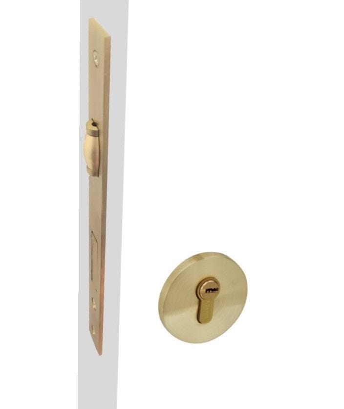 Brushed Brass Roller Lock Kit 63mm | Mucheln Series – Hardwarebox NZ